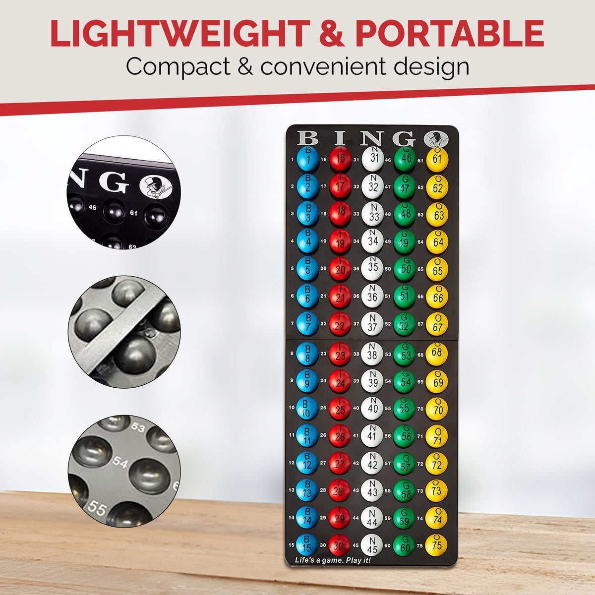 Bingo Master Board and Easy Read 7/8" Bingo Balls with Fade and Scratc – Mr. Chips Store