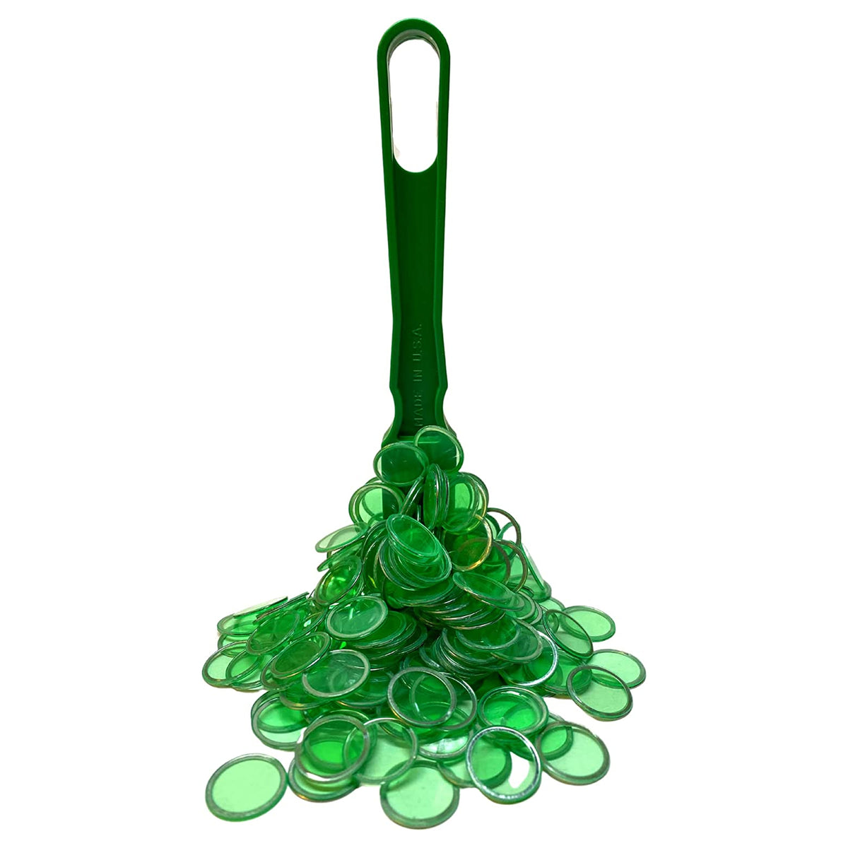 Made in USA Bingo Magnetic Wand & 100 ¾ Inch Blue Plastic Chips with M ...