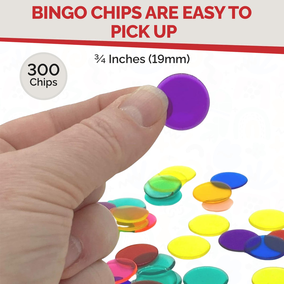 Bingo Game with Bingo Cards and Chips, 18 Bingo Cards, 300 Bingo Chips ...
