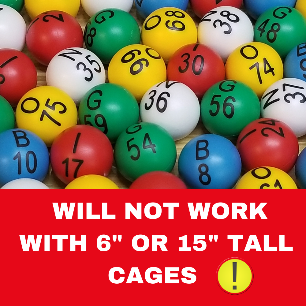 EASY-READ 7/8" 5-Color Plastic Bingo Ball Set – Mr. Chips Store